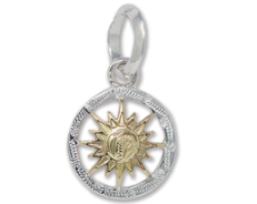 Sun Coin Large Pendant Silver /Silver+Brass – Lono God of Peace